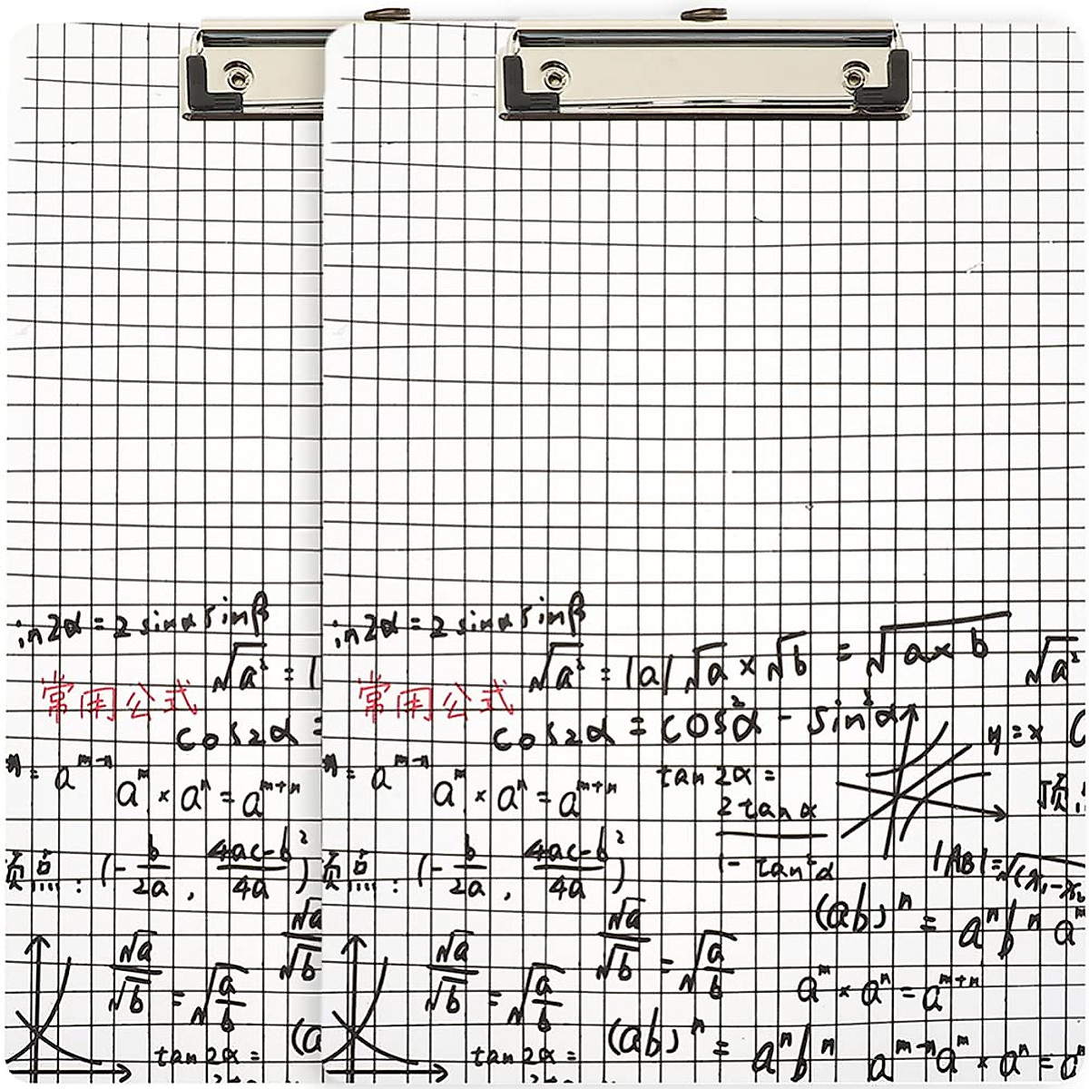 VOSAREA 2pcs Transparent Board Clip Document clipboard Office Supplies folders clipboard Standard Clip Sketch clipboard Clip hardboard Pocket Folder exam Paper Clips Acrylic Thin a4