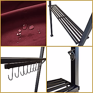 8x5 Ft Gazebo Outdoor Barbecue Canopy Shelter Tent Lightweight Canopies Pergola with Hook and Bar Counters, for Party Grill Picnic Wedding Home & Commercial