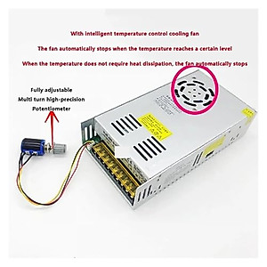 1pcs,Digital Display Voltage Adjustable stabilized Power Supply 200W 240W,Switch Power supplyAC to DC 0-5V 12V 24V 36V 48V Voltage(0-5V40A,Digital Display)