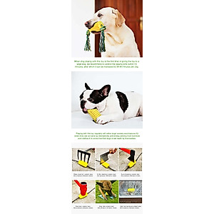 Corn Shape Puppy Chew Toy Pet Dog Molar Toy for Dog Chew Interactive Toys Toothbrush Chew Rope Agressive Chewers, Any Size Any Breed