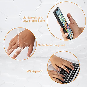 CAGSIG Oval Finger Splints, 5PCS Oval Trigger Finger Splint for Trigger/Mallet/Arthritis/Straightening, Trigger Finger Brace for Thumb Middle Pinky or Ring Finger -Size 6,7,8,9,10