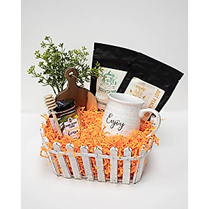 MagicWater Supply Soft & Thin Cut Crinkle Paper Shred Filler (1/2 LB) for Gift Wrapping & Basket Filling - Orange