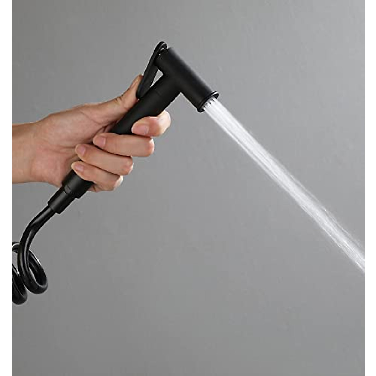 MINJING Bidet Faucet, Single Hole Toilet Sprayer, 2 Functions Wall Mounted Bidet Tap Set Bathroom Cloth Diaper