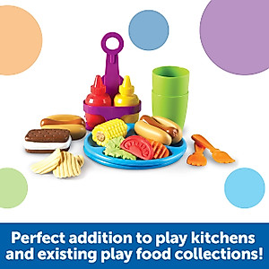 Learning Resources New Sprouts Cookout! ,19 Pieces, Ages 18+ months, Barbecue Set, Pretend Play Food for Toddlers