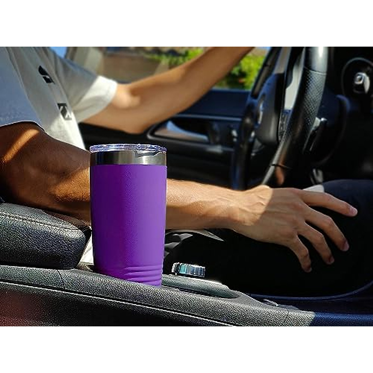 LaserGram 20oz Vacuum Insulated Tumbler Mug, Chesapeake Bay Retriever, Personalized Engraving Included (Dark Purple)