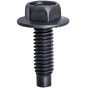 Rexka 10pcs 5/16"-18 X 1" Hex Washer Head Spin Lock Body Bolts