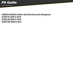 Scosche Compatible with Select 2009 to 2013 Nissan Murano, 2004 to 2015 Scion XB, 2005 to 2016 Scion TC & 2008 to 2012 Scion XD 5.25" - 6.5" Speaker Adapters (1 Pair) SASCN656