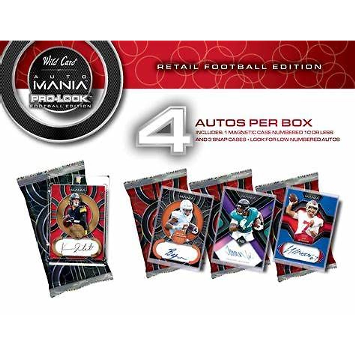 2022 Wild Card Auto Mania Pro Look Football Retail Edition Box Brock Purdy RC 4 Autographs Per Box