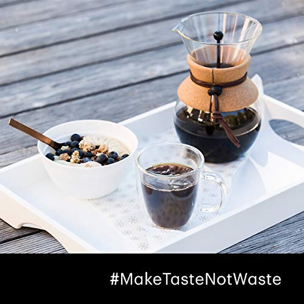 BODUM Pour Over Coffee Maker with Permanent Filter, 51 Ounce, Black