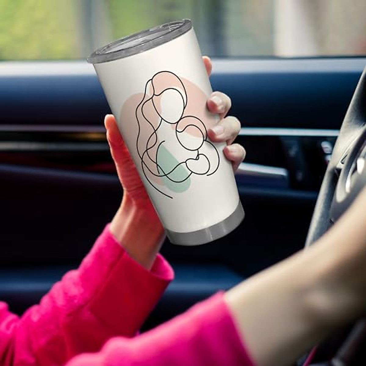 FOCIUZTA 40oz Vibrant Cartoonish Game Controller Pattern Tumbler with lid, Travel Coffee Cup, Ideal for Easter, Gaming Enthusiast, Mother Day, and birthday gifts