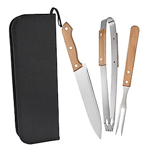 2 Sets Barbecue and Fork Tools Grilling Cutter Grill Tool Kit Grill Cutter Grill Fork Tong for Outdoor Grill Food Barbecue Grilling Fork Tong Cooking Food Kitchen Essentials