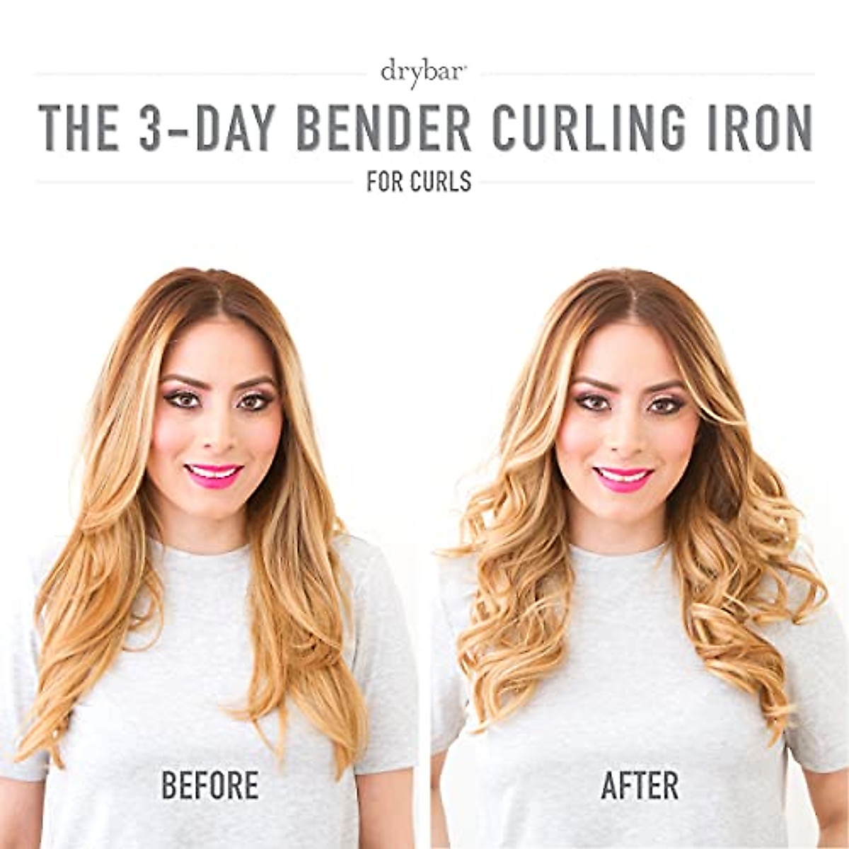 Drybar The 3 Day Bender Rotating Curling Iron | for Perfect Curls or Waves (1 in)
