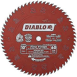 Diablo by Freud D1060X 10" x 60 Tooth Fine Finish Saw Blade