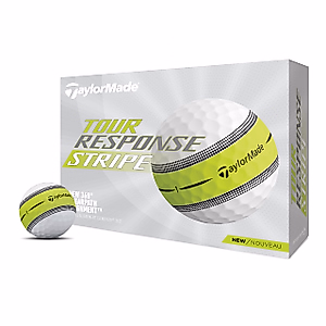 TaylorMade Unisex's Tour Response Stripe Golf Ball, One Size