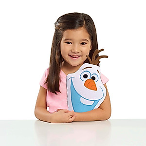 Disney Frozen 2 Character Head 16.5-Inch Plush Olaf, Soft Pillow Buddy Toy for Kids, Officially Licensed Kids Toys for Ages 2 Up by Just Play