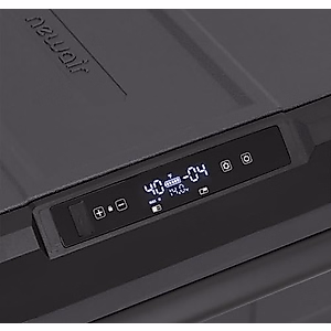 Newair Portable 80 Qt. Electric Car Camping Cooler with 4 Battery Protection Modes, Dual Zone Fridge and Freezer Storage, Retractable Handle, Outdoor Wheels and Rugged Construction