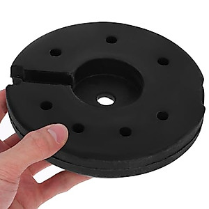 Iron Floor Lamp Base Weight Table Floor Lamp Base Only Stand Lampinchs Support Base Desk Lamp Cast Loader Rounded Light Chassis for Bedroom Living Room Office World Map Cork Board(5.31Inch)