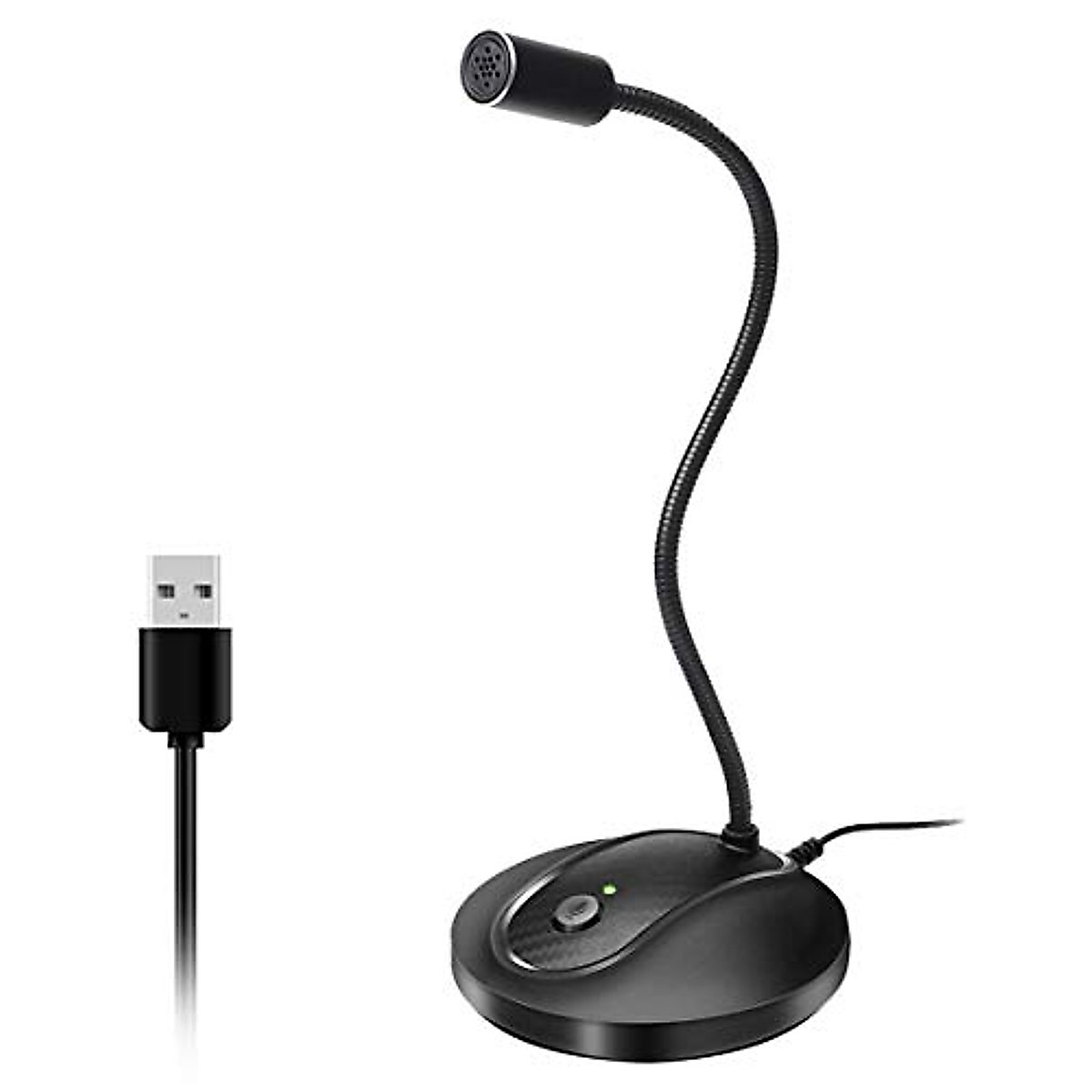 JOUNIVO USB Microphone, Computer PC Microphone with Mute Button for Streaming, Podcasting, Vocal Recording; Gaming Mic for Laptop Mac or Windows