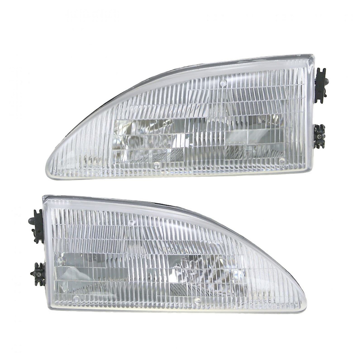 Headlights & Parking Corner Lights Left & Right Pair Set for 94-98 Ford Mustang