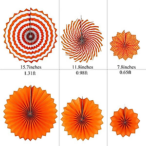 Halloween Party Decorations, Black Orange Party Hanging Paper Fans, Pumpkin Smile Party Banner, 3D Bats Wall Stickers for Halloween Themed Birthday Party Background Classroom Decorations Home Decors