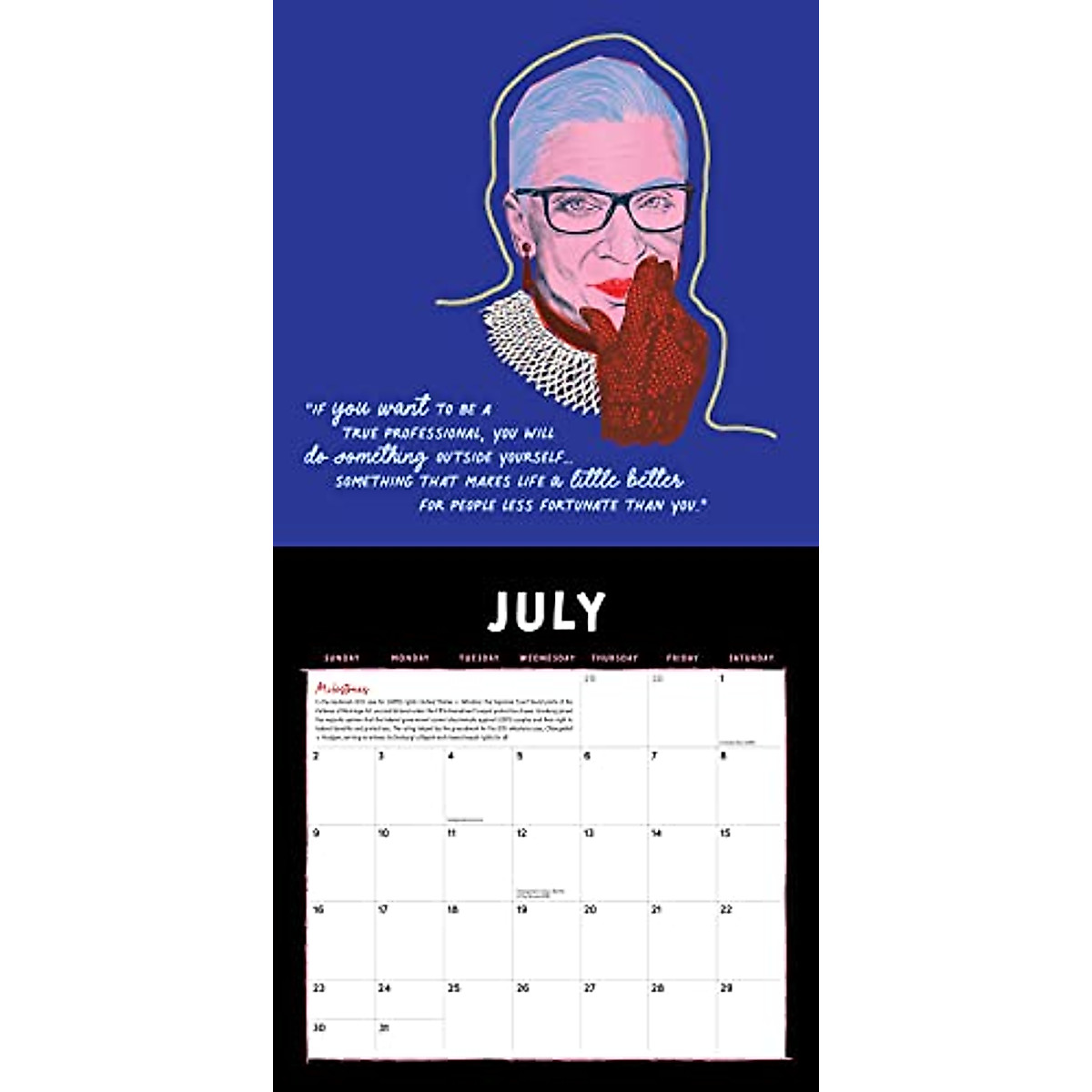 2023 The Legacy of Ruth Bader Ginsburg Wall Calendar: Her Words of Hope, Equality and Inspiration ― A yearlong tribute to the notorious RBG (12-Month Art Calendar)