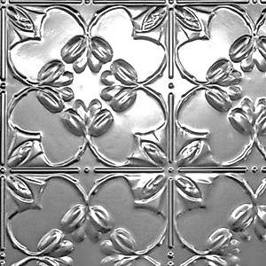 Lilac 2 ft. x 2 ft. Tin Plated Steel Wall and Ceiling Patterns Nail Up Steel (Unfinished) 12 Pack