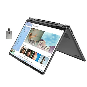 Lenovo 2022 Yoga 7i 14" 2.2K Touch 2-in-1 Laptop, Intel Evo Platform Core i5-1235U, 8GB RAM, 1TB PCIe SSD, Iris Xe Graphics, Backlit Keyboard, Fingerprint Reader, Win 11, Grey, 32GB USB Card