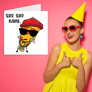 Funny Birthday Cards for Women Men - Iced Vanilla - Happy Birthday Card for Mom Dad Papa Pops Brother Sister Son Daughter Grandma Grandpa, 5.7 x 5.7 Inch Joke Humor Bday Greeting Cards