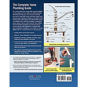 Ultimate Guide: Plumbing, Updated 5th Edition (Creative Homeowner) Beginner-Friendly Step-by-Step Projects, Comprehensive How-To Information, Code-Compliant Techniques for DIY, and Over 800 Photos