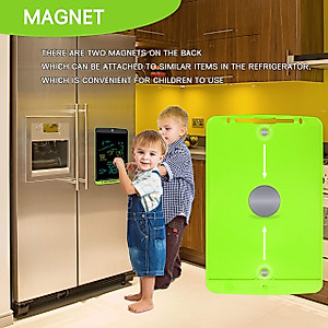 STREET WALK LCD Writing Tablet for Kids,12 Inch Colorful Educational Drawing Tablet, Erasable Reusable Electronic Writing Board, Toddler Doodle Board, Learning Toy Gift for Boys Girls Ages 3-8(Green)