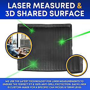 Premium Cargo Liner for Ford Edge 2015-2021 - 100% Protection - Custom Fit Car Trunk Mat - Easy-to-Wash & All-Season Black Cargo Mat - 3D Shaped Laser Measured Trunk Liners for Ford Edge 2015-2021