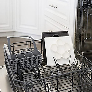 ezpz Mini Play Mat - 100% Silicone Suction Flower Plate with Built-in Placemat for Infants + Toddlers - Crafting + Snacks - Divided Plate - Dishwasher Safe (Cream)