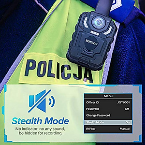 BOBLOV T5 32GB 1440P Body Camera with Audio Recording,Built-in SD Card, Two Batteries with Dock, Wearable Police Body Camera for Law Enforcement, Night Vision, File Protection