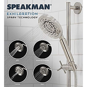 Speakman VS-5000-MB-E175 Neo Exhilaration High Pressure Hand Held Shower Head, 1.75 GPM, Matte Black