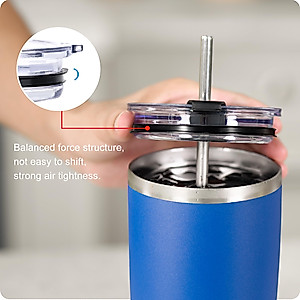 Prurex 20 oz Tumbler Lids,Replacement Lid for 20 oz Yeti Rambler,Old Style Rtic and More,Straw Friendly, 20 oz Tumbler,Cup Cover (Pink)