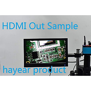 HAYEAR 14MP HD TV HDMI USB Industry Digital C-Mount Microscope Camera TF Card + 180x Zoom C-Mount Lens