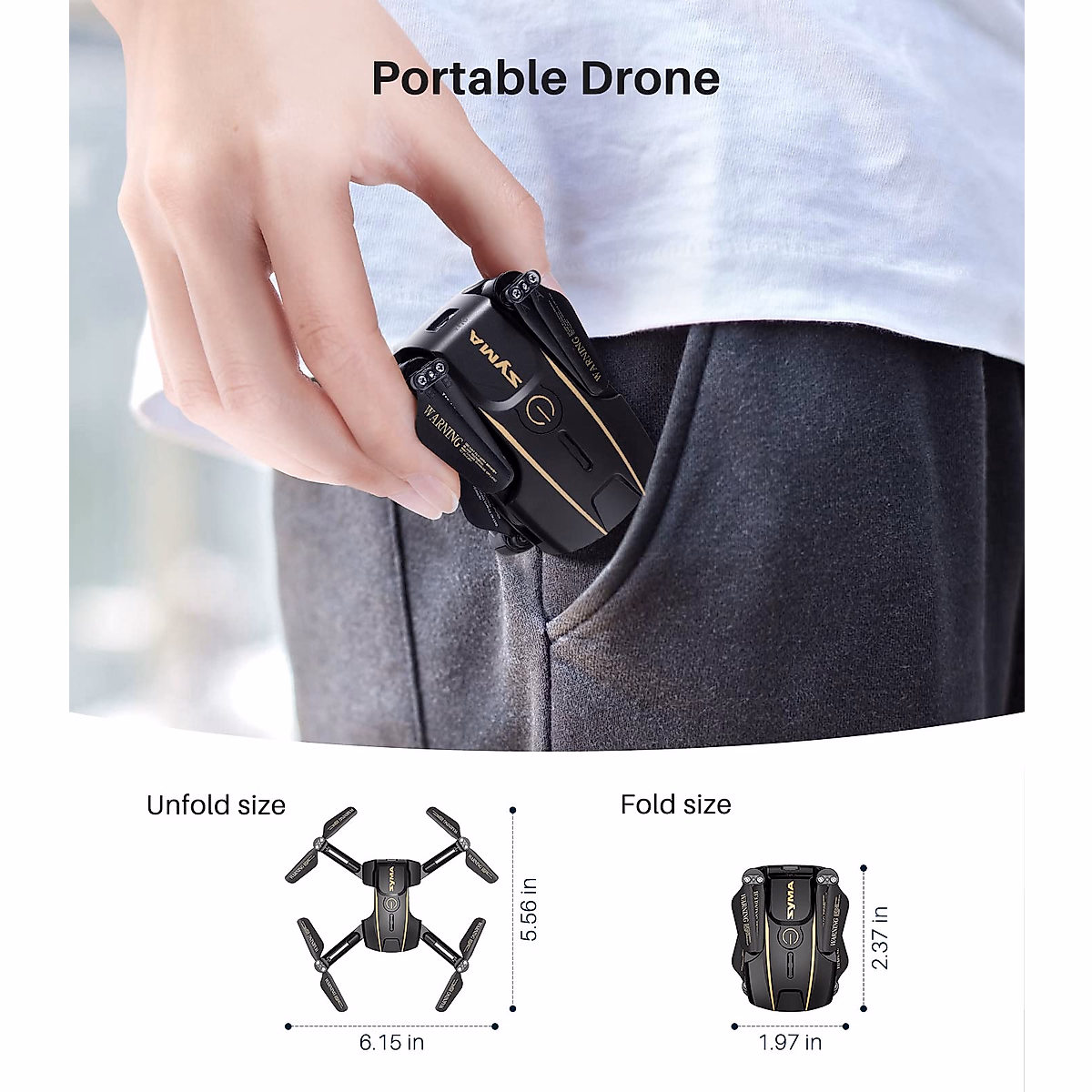 SYMA Mini Drone with Camera for Kids Adults with 720P HD FPV Camera Remote Control Quadcopter with Altitude Hold, Headless Mode, One Key Start Speed Switch UFO Toys Gifts for Boys Girls