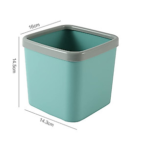 Multifunctional Mini Office Trash Can (Blue)