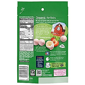 Gerber Organic for Baby Yogurt Melts, Banana Strawberry, Non-GMO & USDA Organic, Made with Real Fruit, Baby Snack for Crawlers, 1.0-Ounce Pouch (Pack of 3)