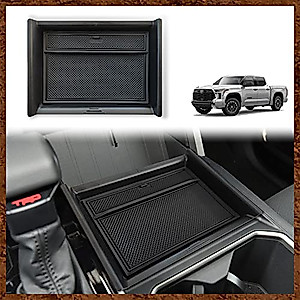 Muslogy for Tundra 2022 Storage Tray Lower Center Console Organizer Interior Accessories Compatible with Toyota Tundra 2022 SR SR5 Limited TRD PRO