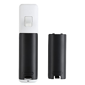 Trenro Wii Remote Controller Battery Cover, 2 Pack Back Cover Replacement for Nintendo Wii/Wii U Remote -Black