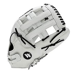 Worth | Freedom Series Slowpitch Softball Glove | 14 Inch | White/Black | Right Hand Throw