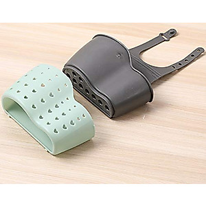 Kitchen Sponge Holder, Kitchen Sink Organizer, Sink Caddy, Sink Tray Drainer Rack, Brush Soap Towel Holder (Beige)