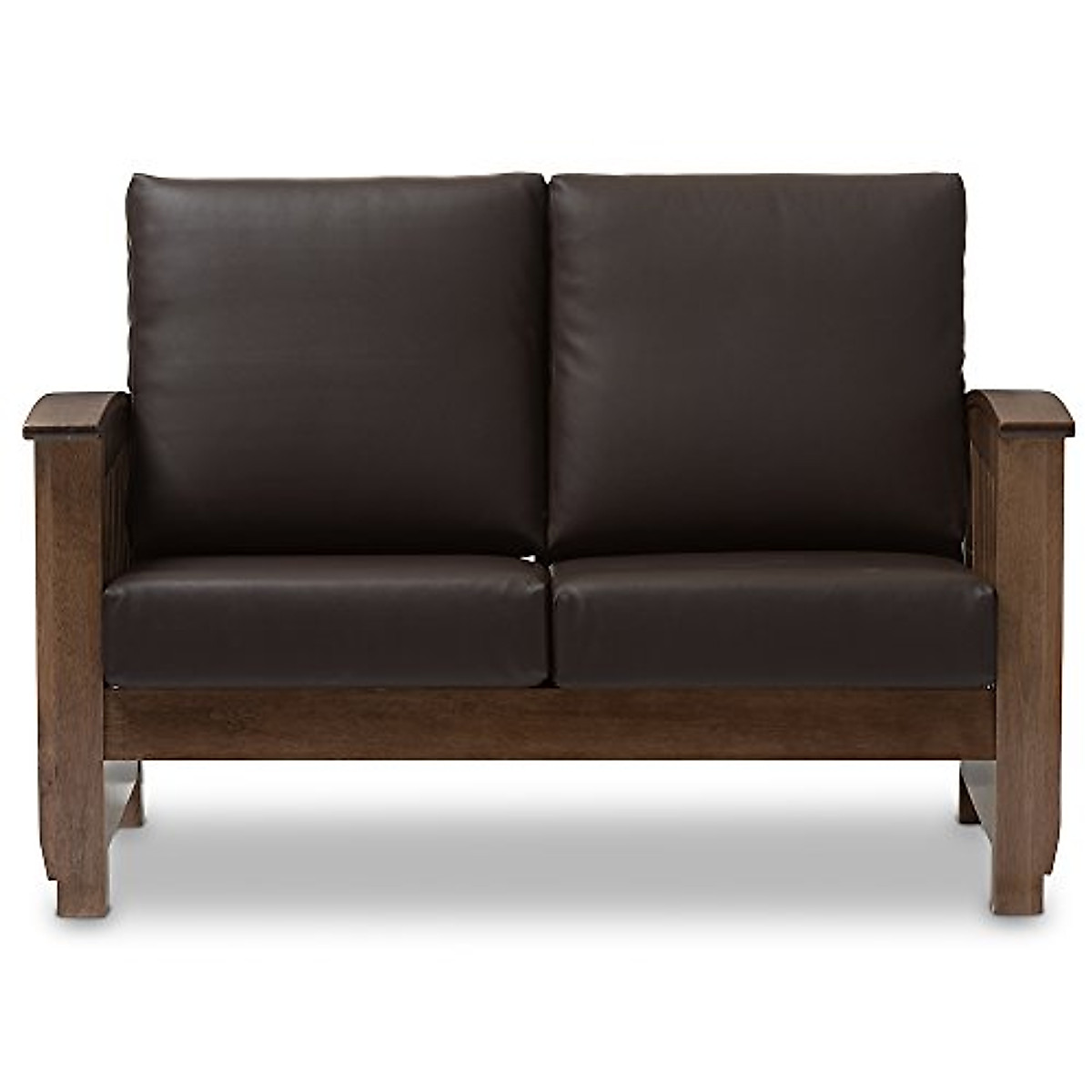 Baxton Studio 424-6901-AMZ Love Seats, Brown