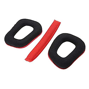 Phoncoo 1 Pair Replacement Soft Foam Ear Pads Headband Cushion pad for Logitech G430 G930 Headphones