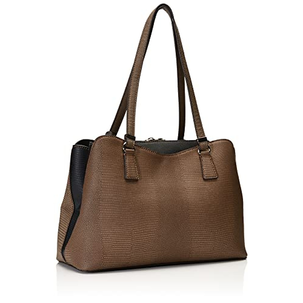 GUESS womens Satchel, Satchel Shoulder Bag, Chestnut Multi, One Size US