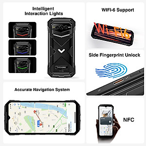 DOOGEE V MAX Plus(2024) 5G Rugged Smartphone,22000mAh 36GB+512GB,200MP+32MP+20MP Night Vision Rugged Cell Phone,Android 14 Rugged Phone