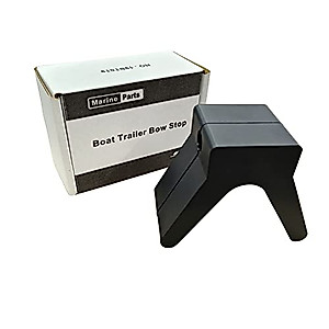 2" Width X 4" V-Span Boat Trailer Bow Stop Non Marking Polyurethane Mounting Hole 1/2"