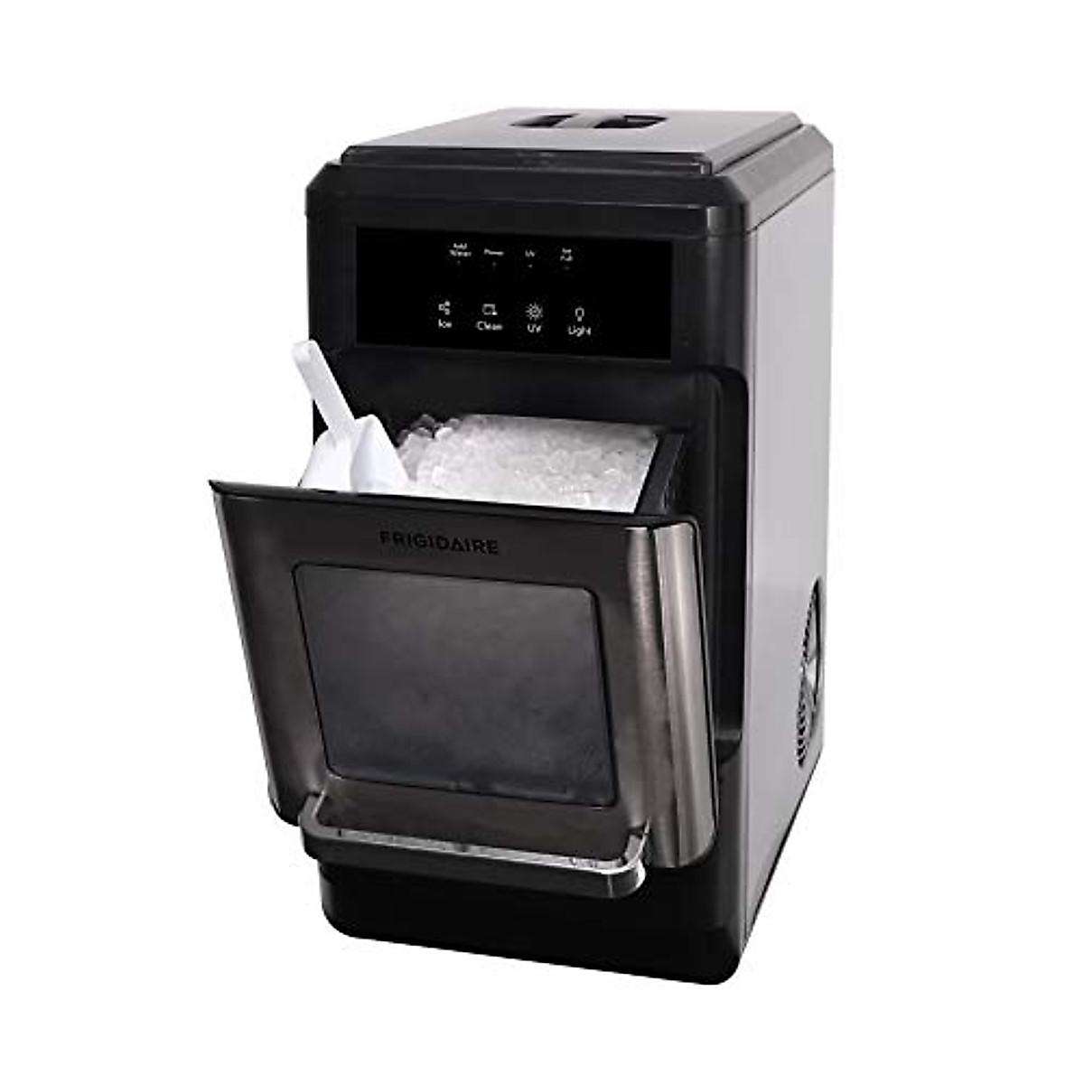 Frigidaire EFIC235-AMZ Countertop Crunchy Chewable Nugget Ice Maker, 44lbs per day, Self Cleaning Function