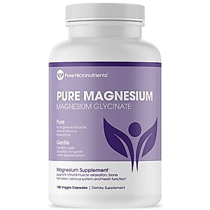 Pure Micronutrients Magnesium Glycinate Supplement (Chelated) 200mg, 180 Count